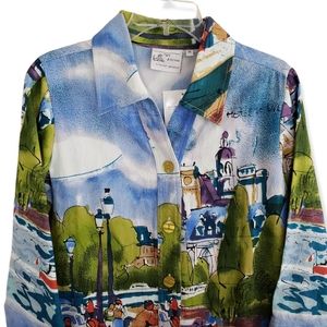 Michael Leu | Tops | Michael Leu Print Top | Poshmark